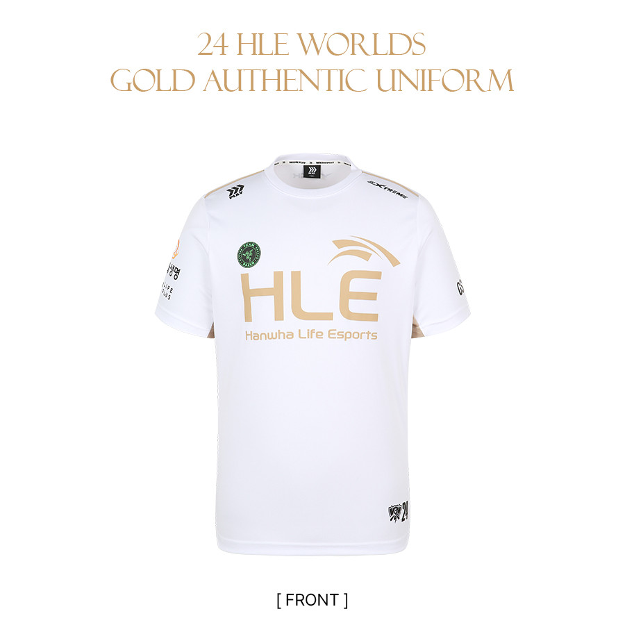 [Hle] Đồng phục vàng 24 HLE WORLDS Peanut Same Jersey, Áo thun cầu thủ chơi game Liên minh huyền ...
