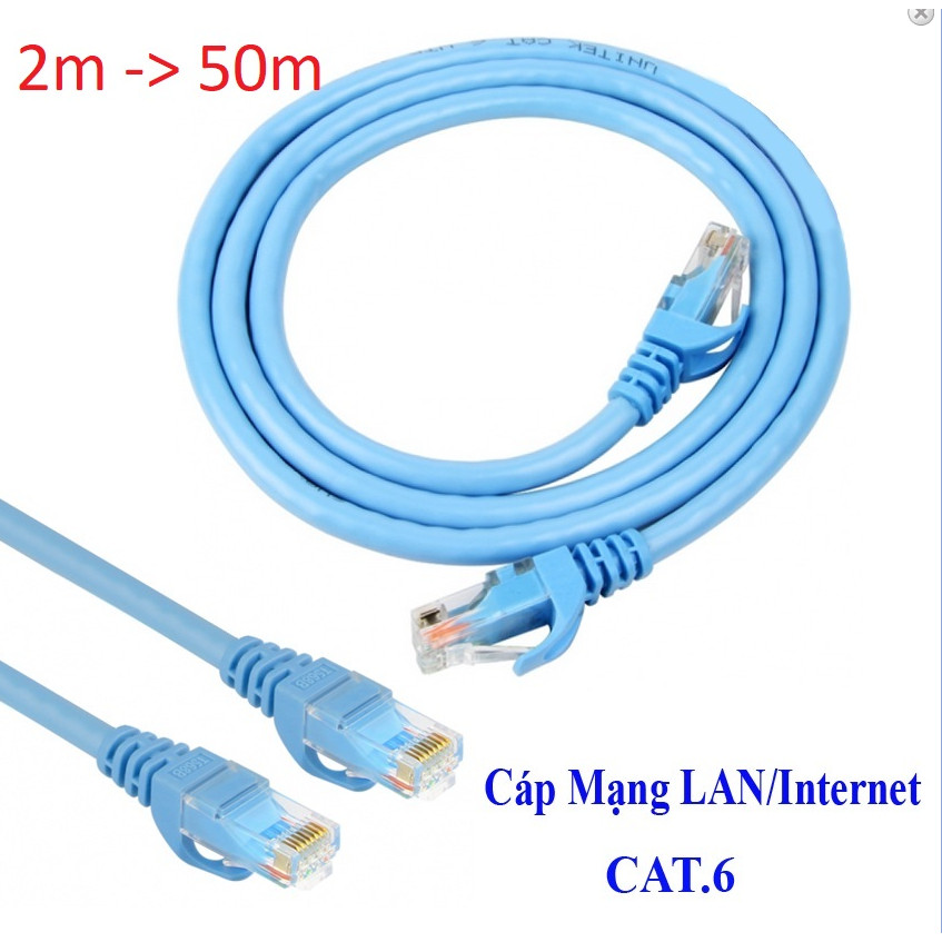 Cáp mạng LAN Cat 6 . Cáp UTP Cat 6 (2m) C18133BL Unitek. Kích thước 2m 3m 5m | Shopee Việt Nam