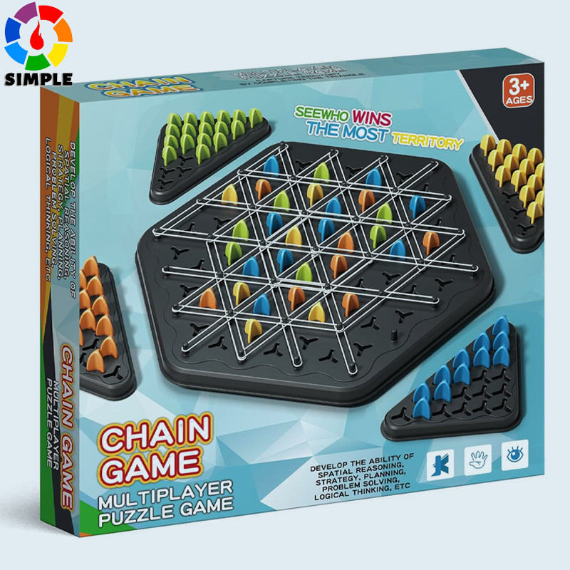 Chain Triangle Chess Game, Board Games for Family Night, Family Games ...