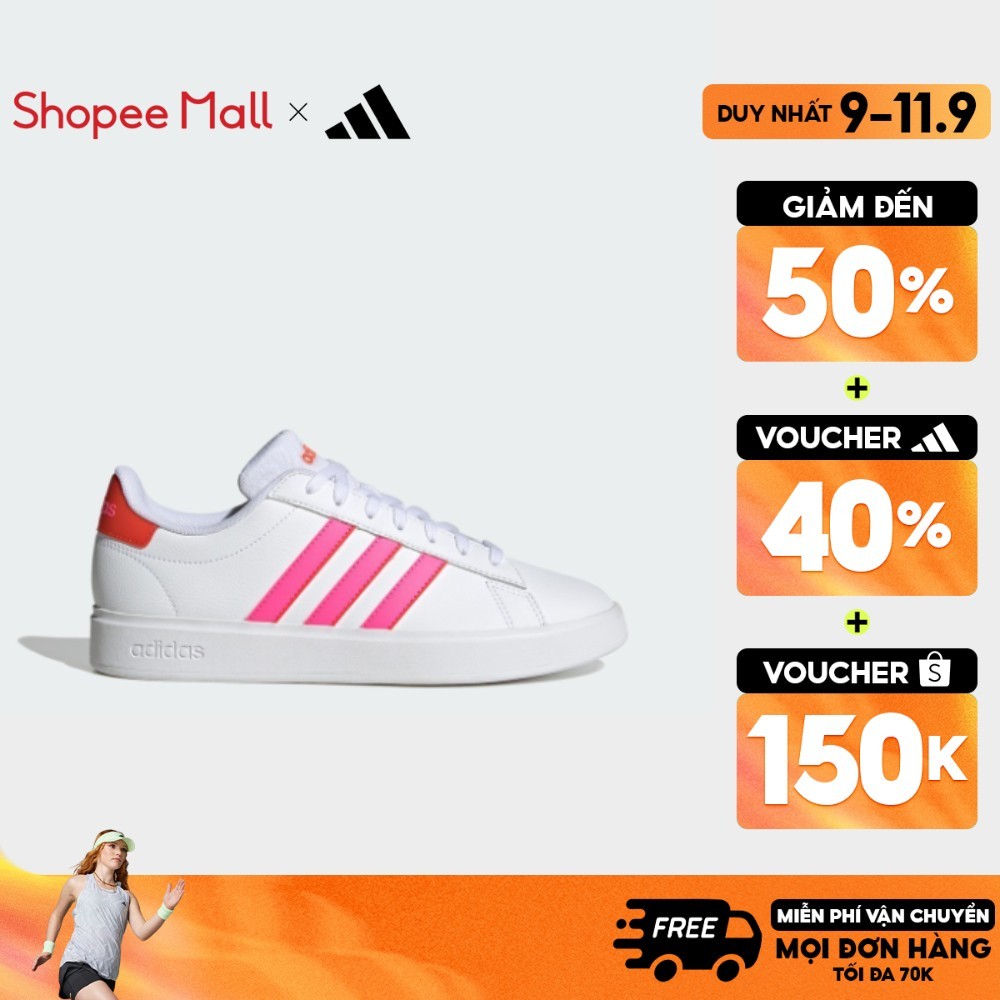 [9-11.9 - VOUCHER 40%]adidas Quần vợt Giày Grand Court 2.0 Nữ trắng ...