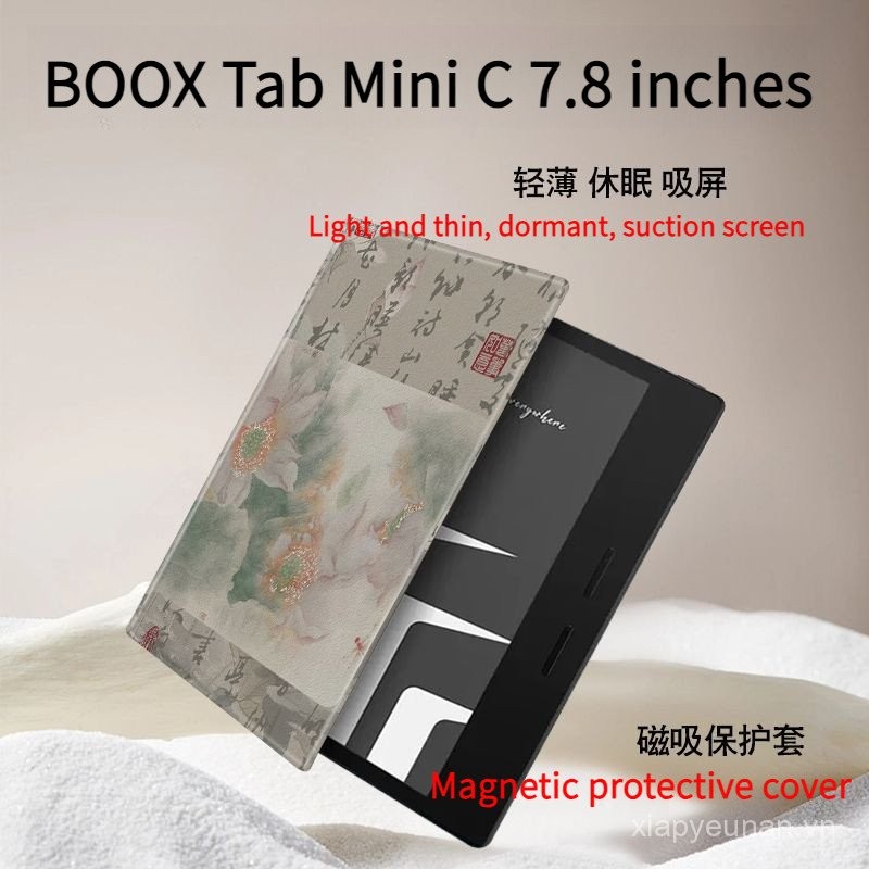 BOOX Tab Mini C/Tab8 C 7.8Inch Sleep Magnetic Protective Cover Lotus[Shipped on the Same Day ...