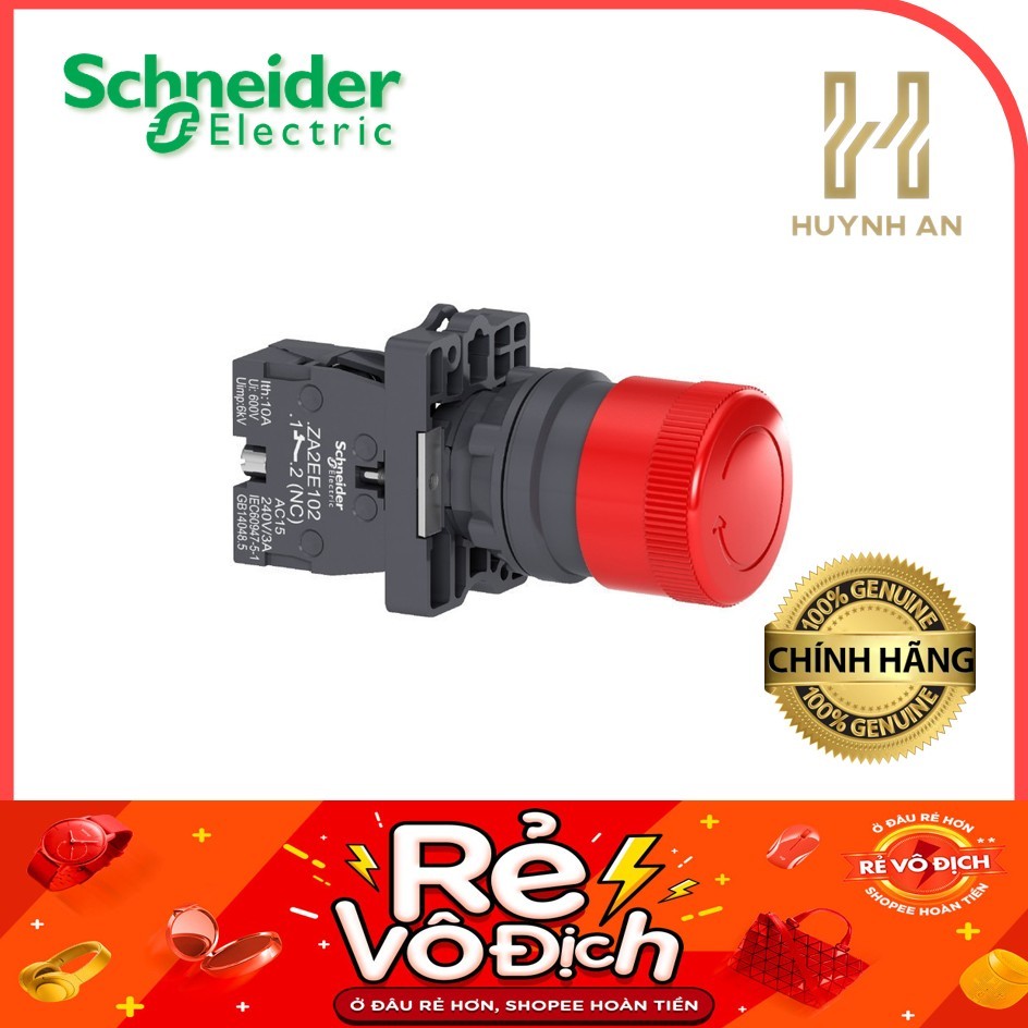 Nút dừng khẩn cấp đường kính 22mm màu đỏ - Schneider Electric ...