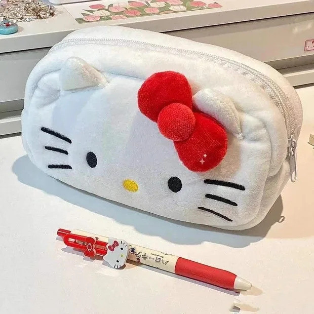 Túi bút chì nhung lông Hello Kitty túi đựng bút hoạt hình Sanrio Dễ ...