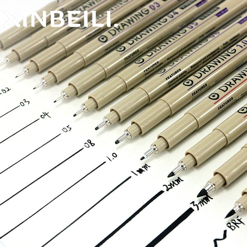 Back2life Liner Micron Ink Marker Pen, Fine Line Sakura Pen Pigment ...