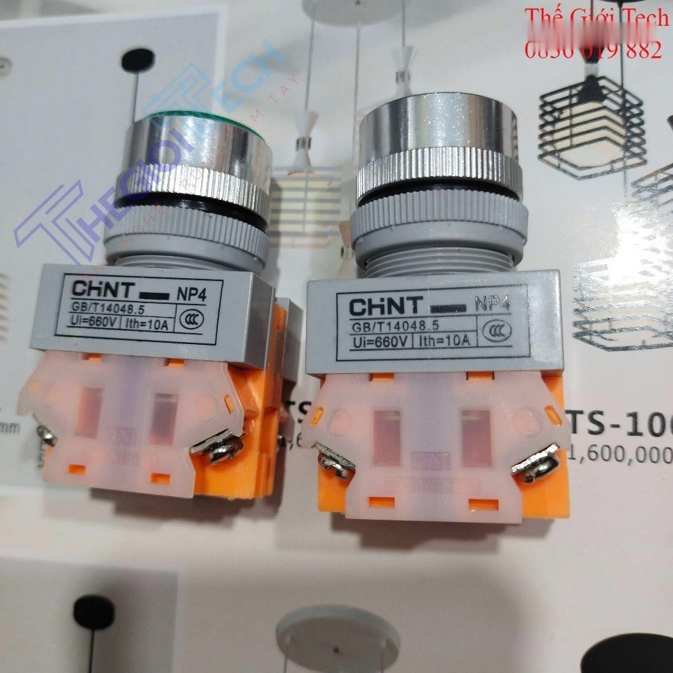 Nút nhấn không đèn loại tốt Chint, Hanyoung phi 22, 25, NO NC, Nhấn giữ ...