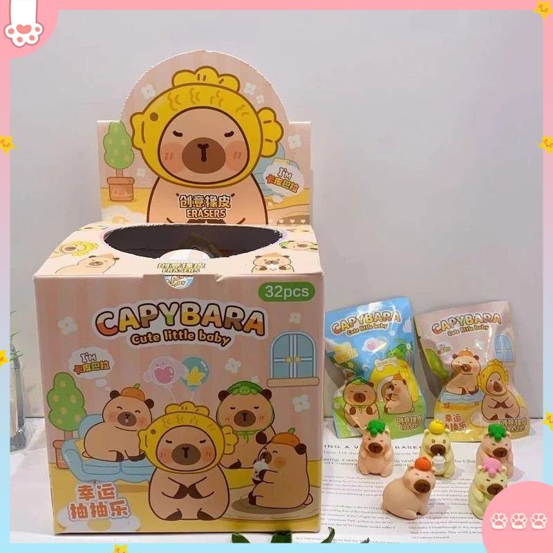 COD Túi đựng Tẩy Capybara Có Thể Tháo Rời 3D Đồ Dùng Văn Phòng Phẩm Hộp đựng Tẩy | Shopee Việt Nam