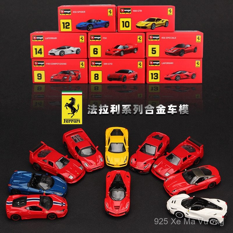 Mô hình xe hơi hợp kim Ferrari 1:64 Bburago SF90 đồ chơi Rafa hai cửa ...