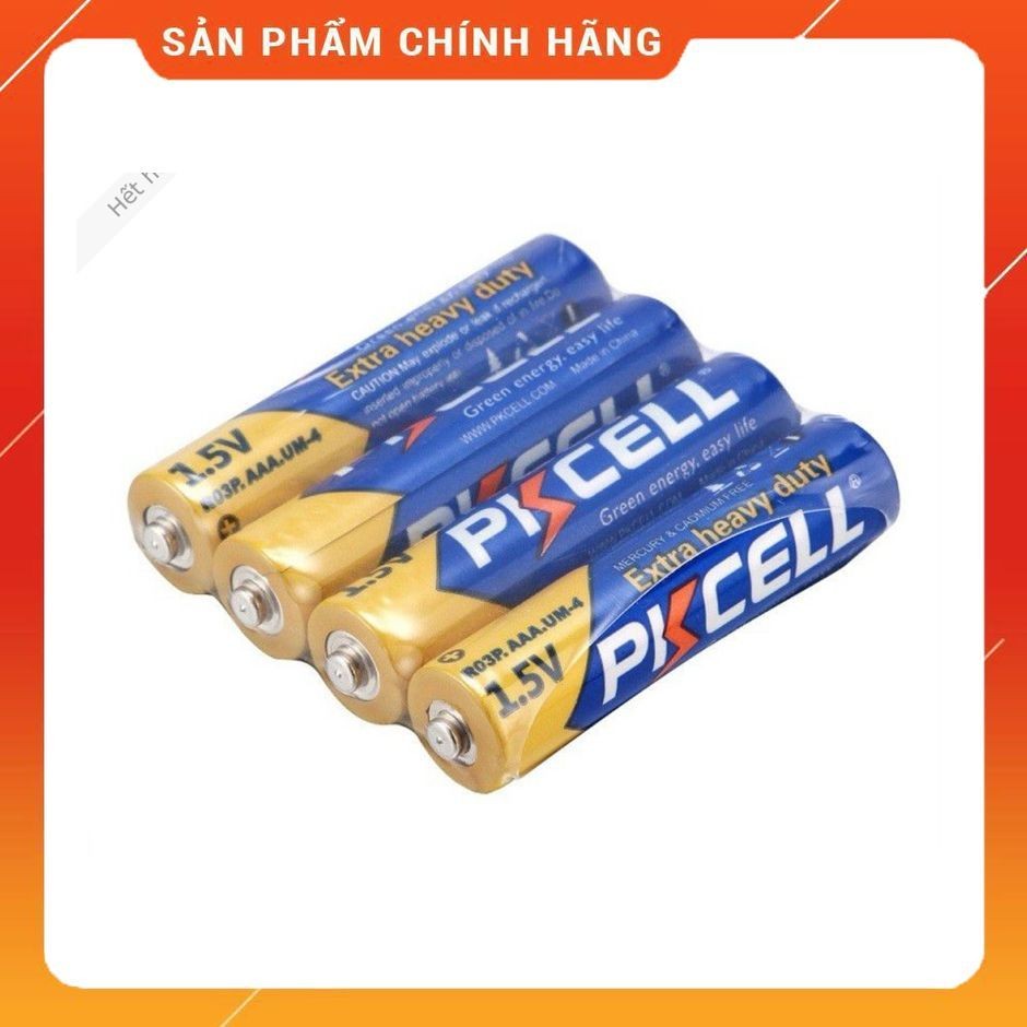 2 viên Pin 1.5v PKCELL R03P. AAA . UM-4 SIÊU MẠNH cacbon. Dùng Cho điều khiển và các dòng đồ ...