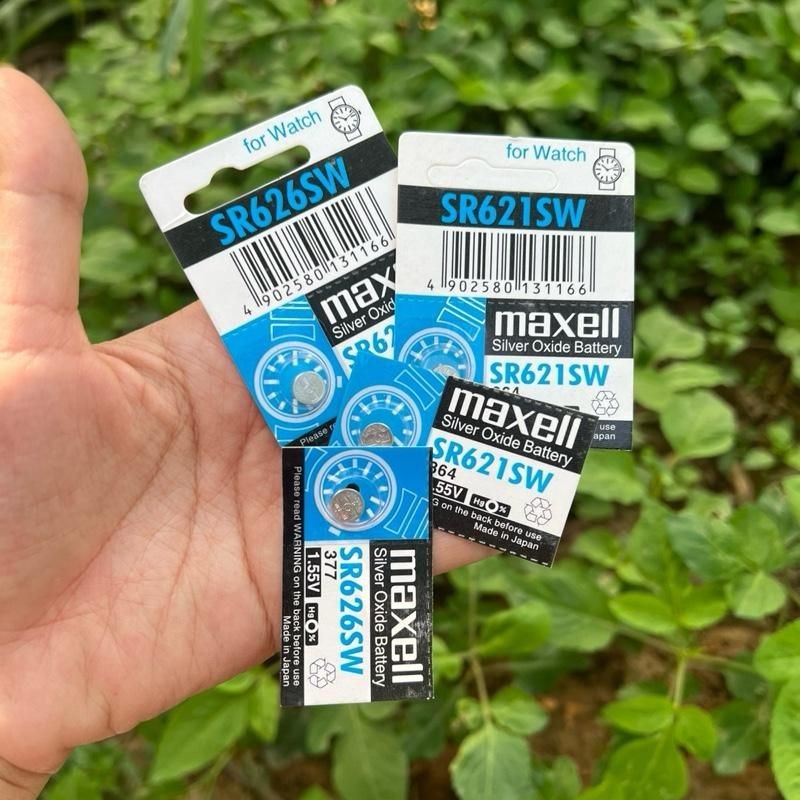 (Vỉ 1 viên cao cấp) Pin Maxell 377 SR626SW 364 SR621SW dành cho đồng hồ ...
