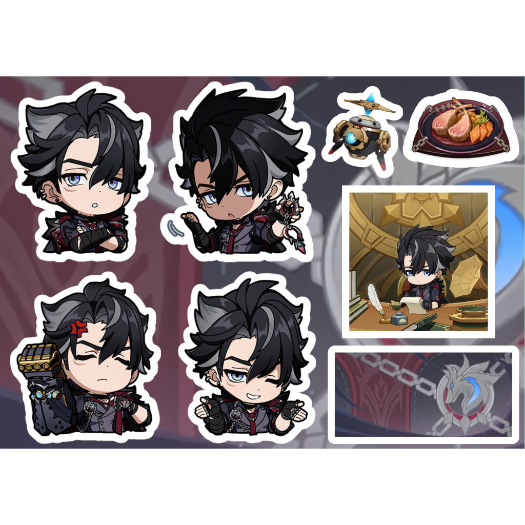 MINI STICKER PACK 🔔 Genshin Impact FONTAINE : Arlecchino | Chiori ...