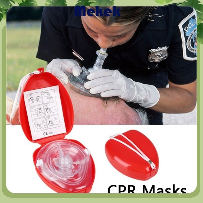 Jows CPR Resuscitator Khẩn cấp Mặt nạ sơ cứu CPR Mặt nạ thở Miệng Breath Dụng cụ van một chiều ...