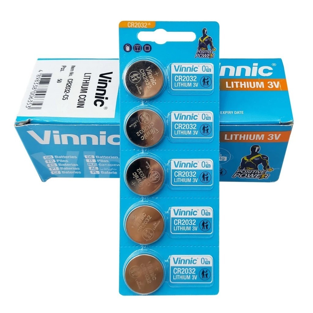 1 vỉ 5 viên pin Lithium 3V CR2032 Vinnic ảnh thật dành cho đồ chơi ...