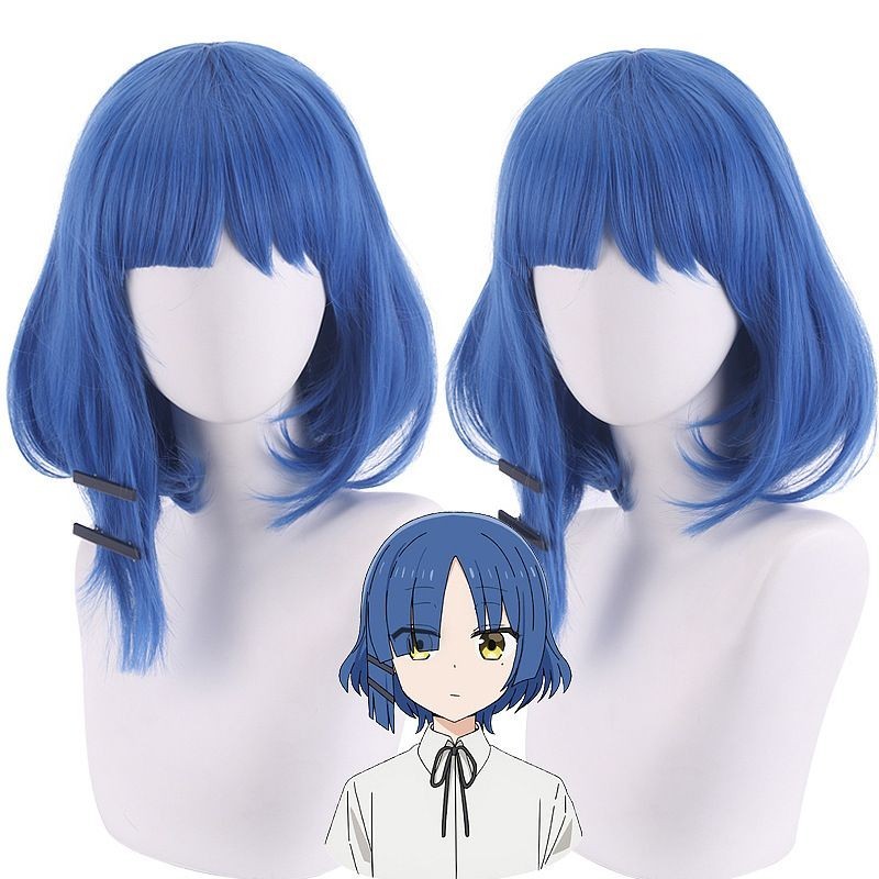 Yamada Ryo wig Ryo Yamada wig Bocchi the Rock wig Blue Short Hair Wig ...