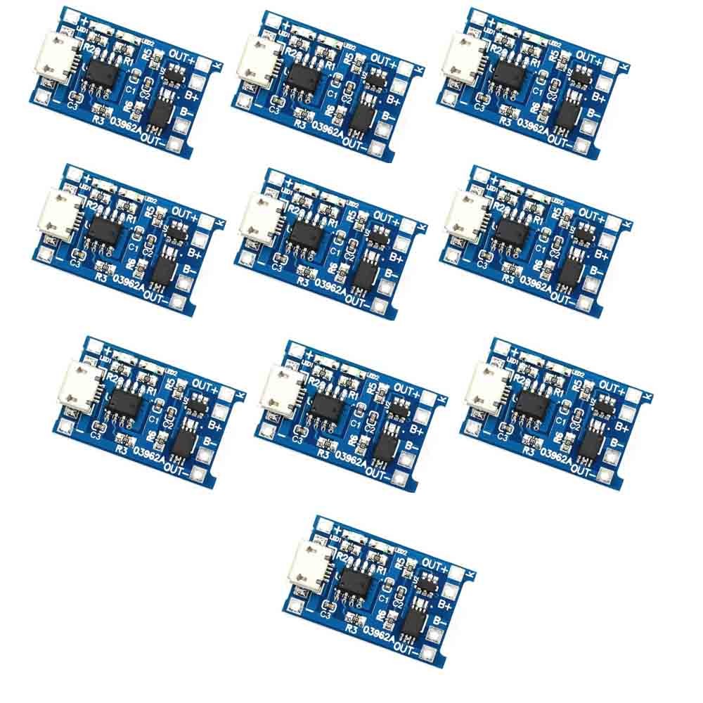 10 Chiếc TP4056 18650 Pin lithium 3.7V 3.6V 4.2V Pin lithium Sạc Ban 1A ...