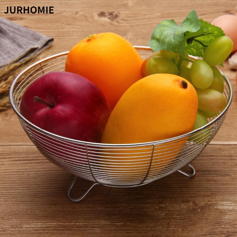 Giỏ dây kim loại JURHOMIE, Giỏ trái cây dễ làm sạch bằng thép không gỉ ...