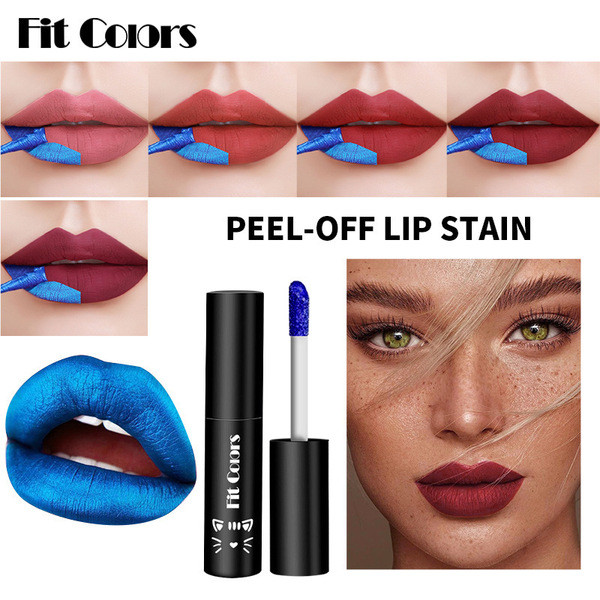 Fit Colors Tear-Off Lip Glaze Matte Matte Surface Leave Background ...