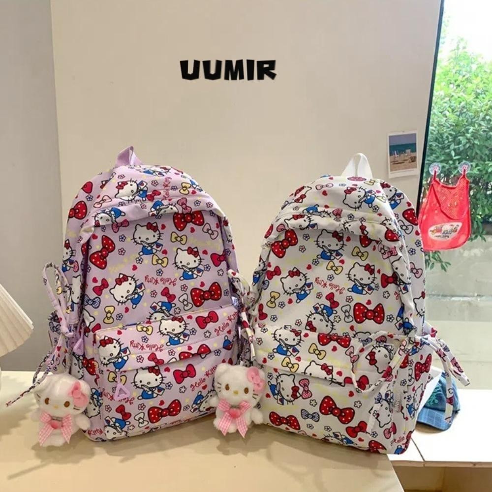 UUMIR Ba lô Hello Kitty, Ba lô học sinh chống nước dung tích lớn, Túi ...