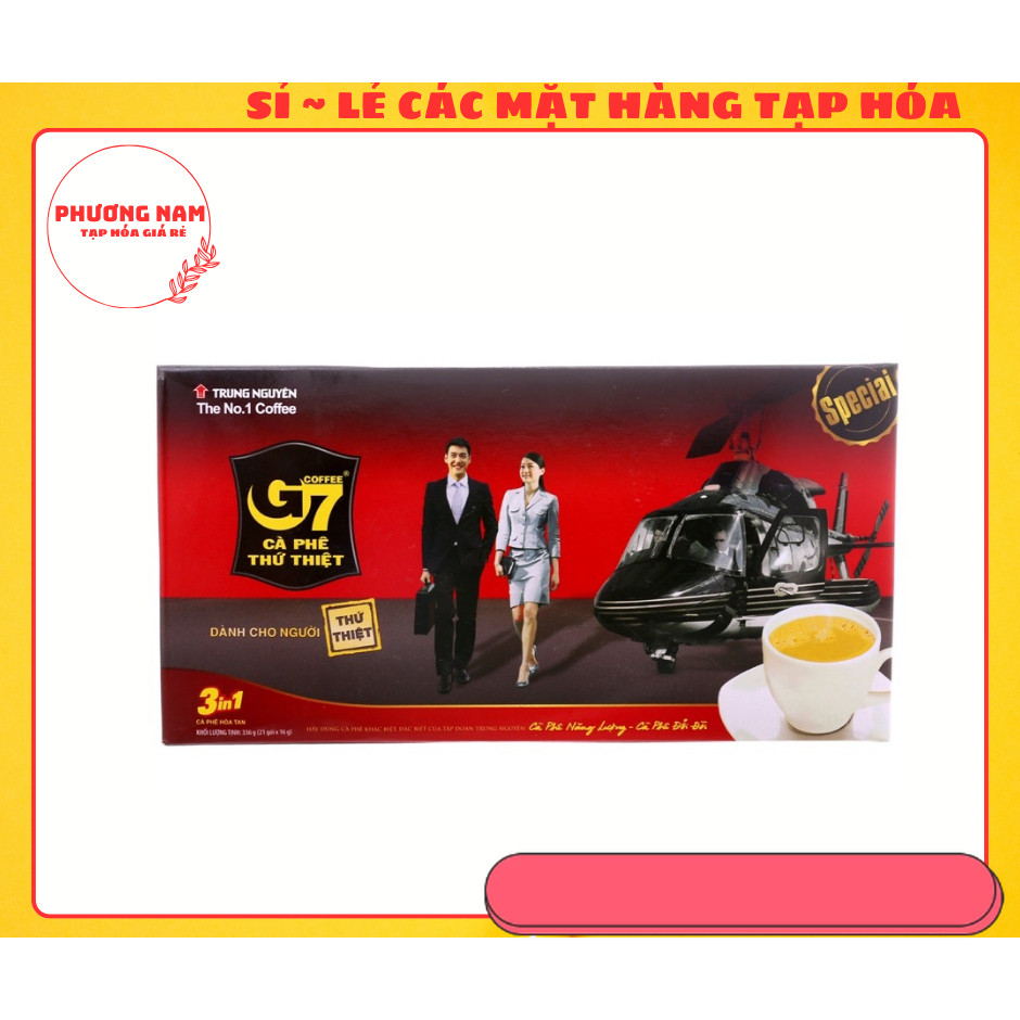 CÀ PHÊ HÒA TAN G7 3IN1 HỘP 336G (21 GÓI) | Shopee Việt Nam