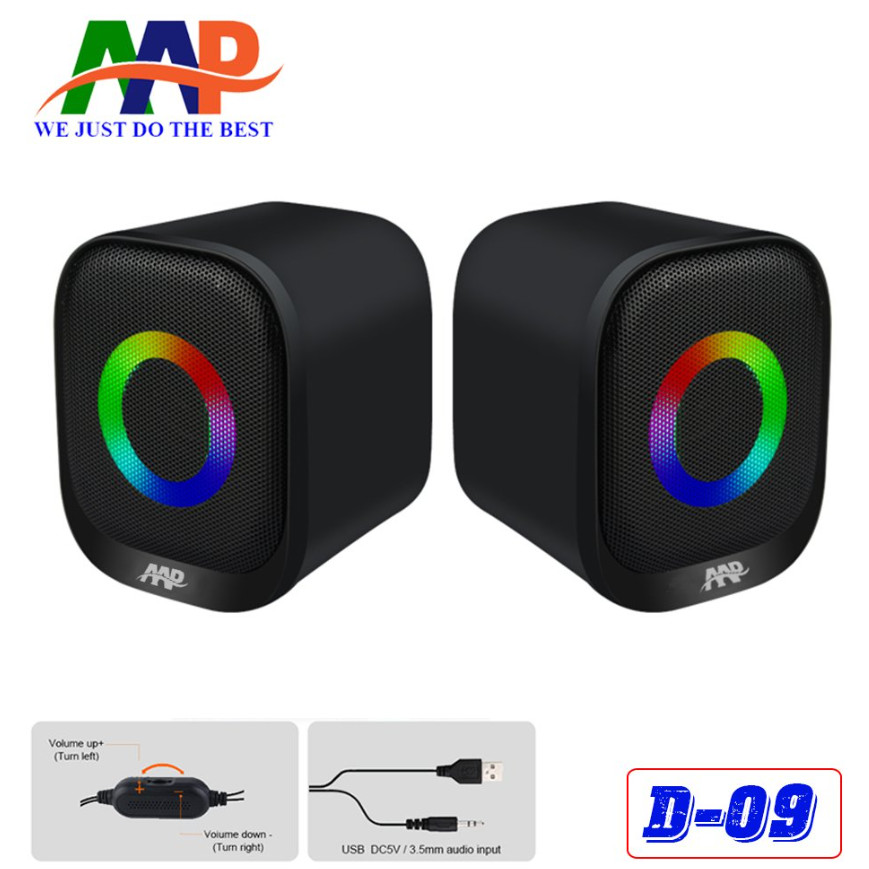 Loa 2.0 AAP D09 Led | Shopee Việt Nam