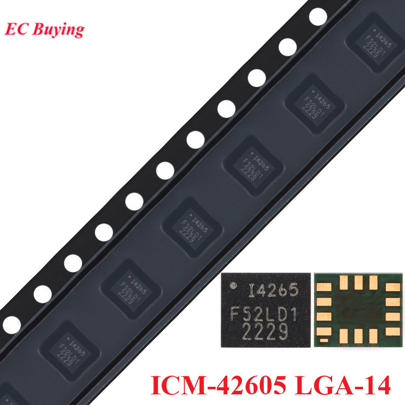Icm-42605 LGA-14 42605 LGA14 Sáu 6 trục MEMS Cảm biến chuyển động Ba ...