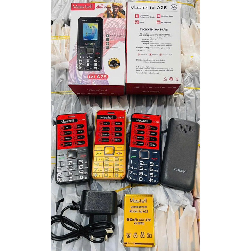 Điện thoai 4g mastell iz 25 , hàng chính hãng,loa to, bin khủng hình ...