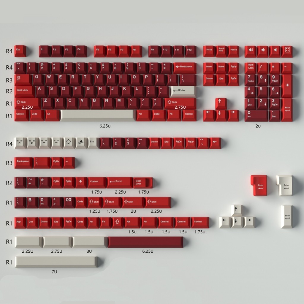 [HỎA TỐC] Keycap CMK Jamon, 171 nút Keycap nhựa PBT dày 1,5mm in Double ...