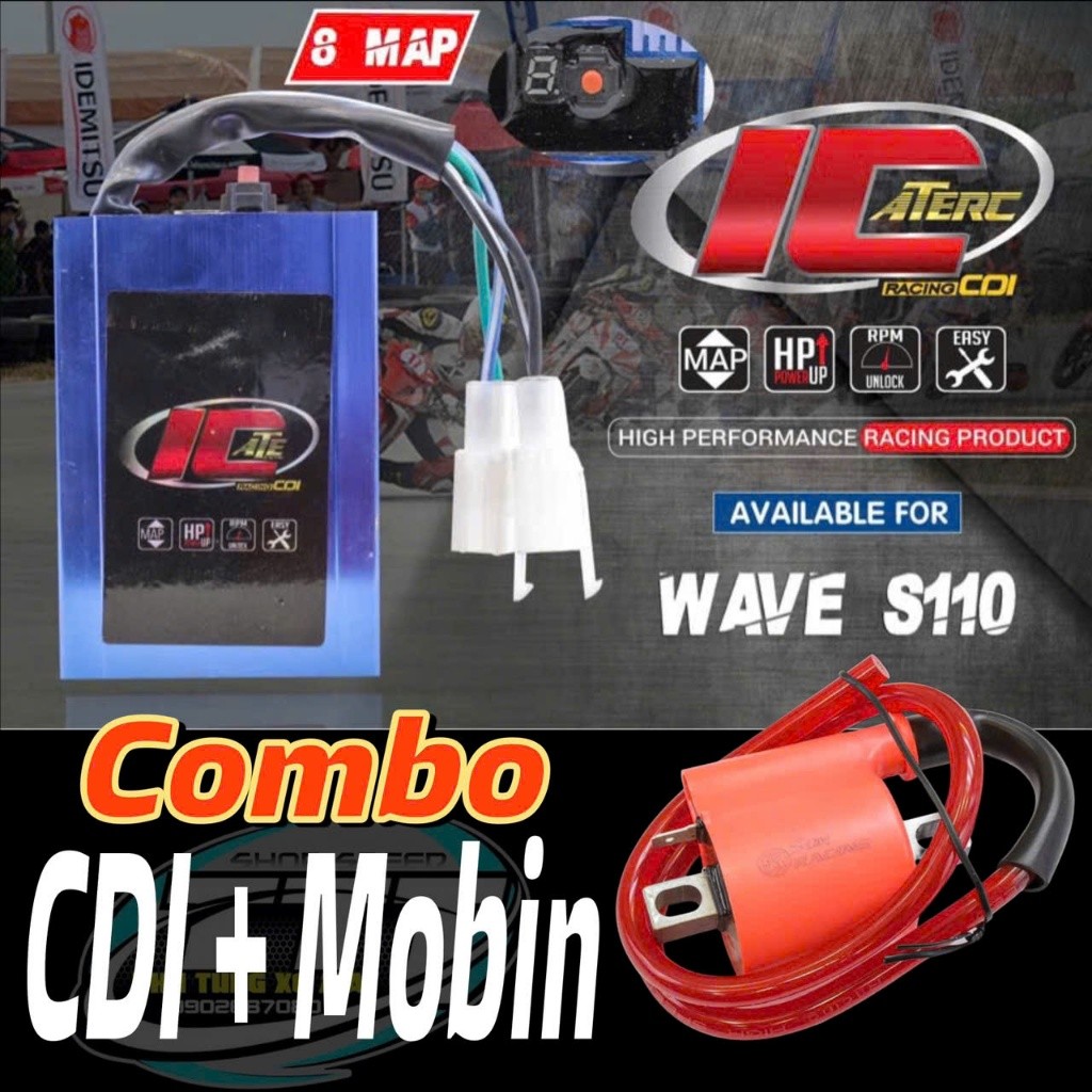 combo cdi IC FuNeo, Future 2, Wave Blade 110, Wave A 2017 2019 DC ATE 8 ...