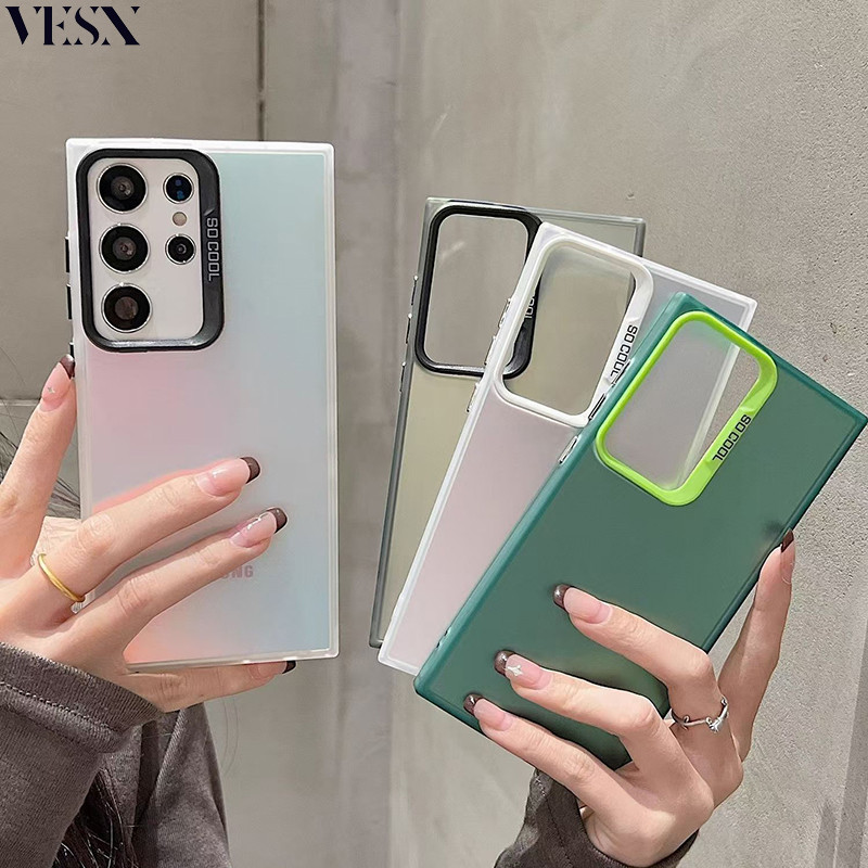 Ốp `trường hợp điện thoại màu laser sang trọng Cho Samsung ss Galaxy S24 S23 S22 S21 Ultra S24 ...