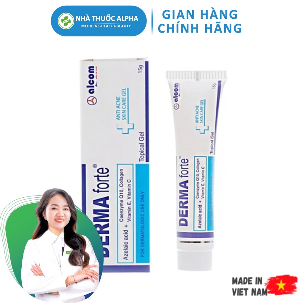 Gel Derma Forte Anti Acne Skin Care Gel 15g giúp giảm mụn, mờ thâm | Shopee Việt Nam
