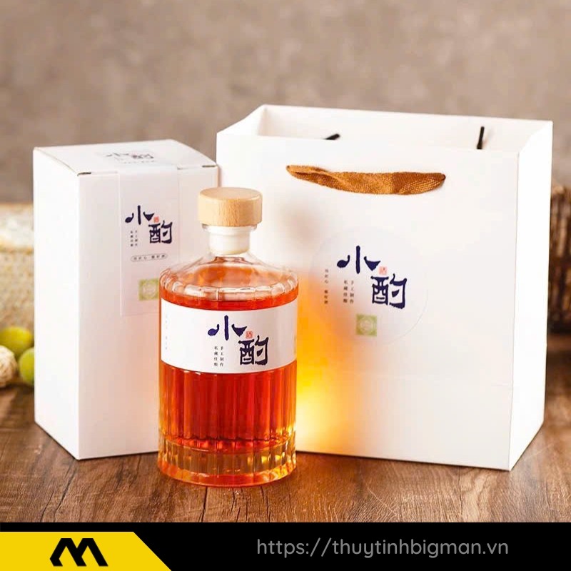 Vỏ Chai Hibiki nắp gỗ 500ml, tặng tem kèm theo chai HBK.NG -Bigmanstore ...