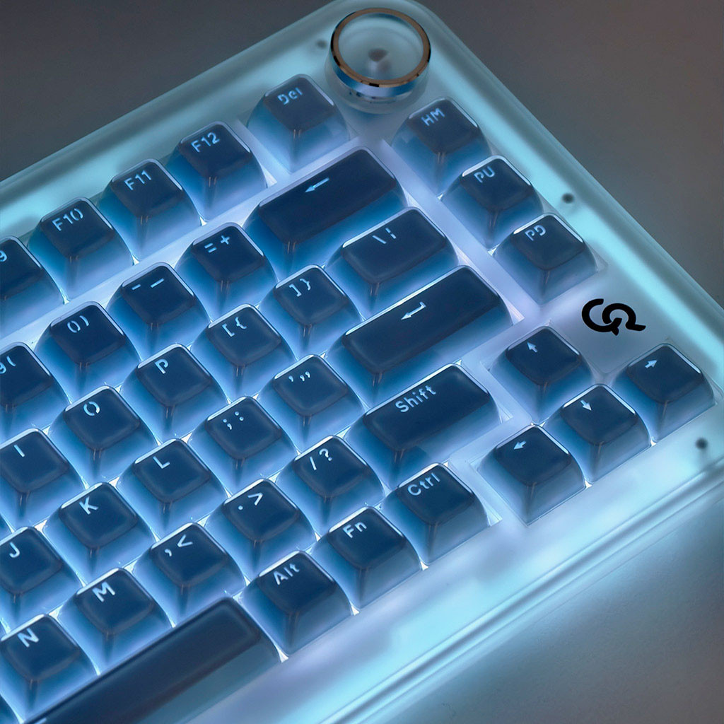 Blue Crystal Keycaps OEM Profile 136 Phím PC PBT Letter Light ...