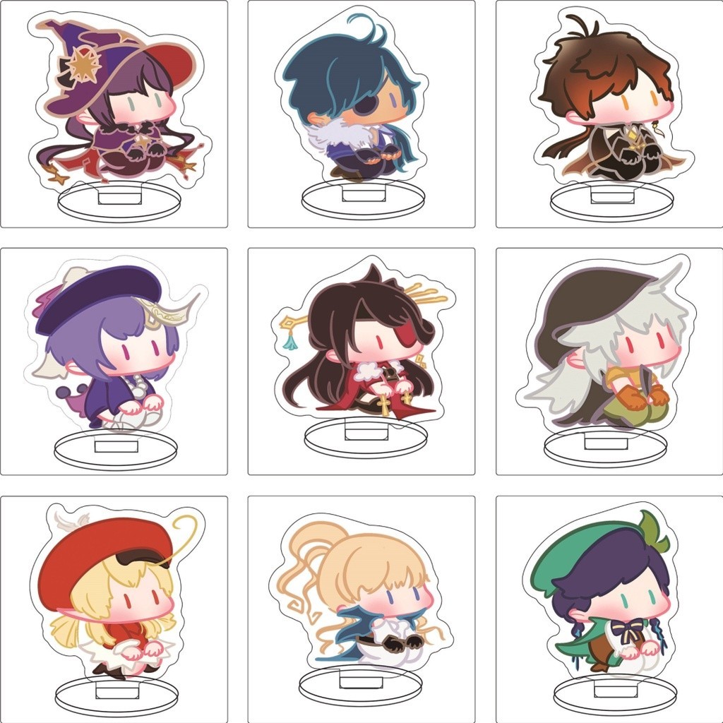 Mô hình MINI GENSHIN IMPACT Standee game anime chibi mica trưng bày ...