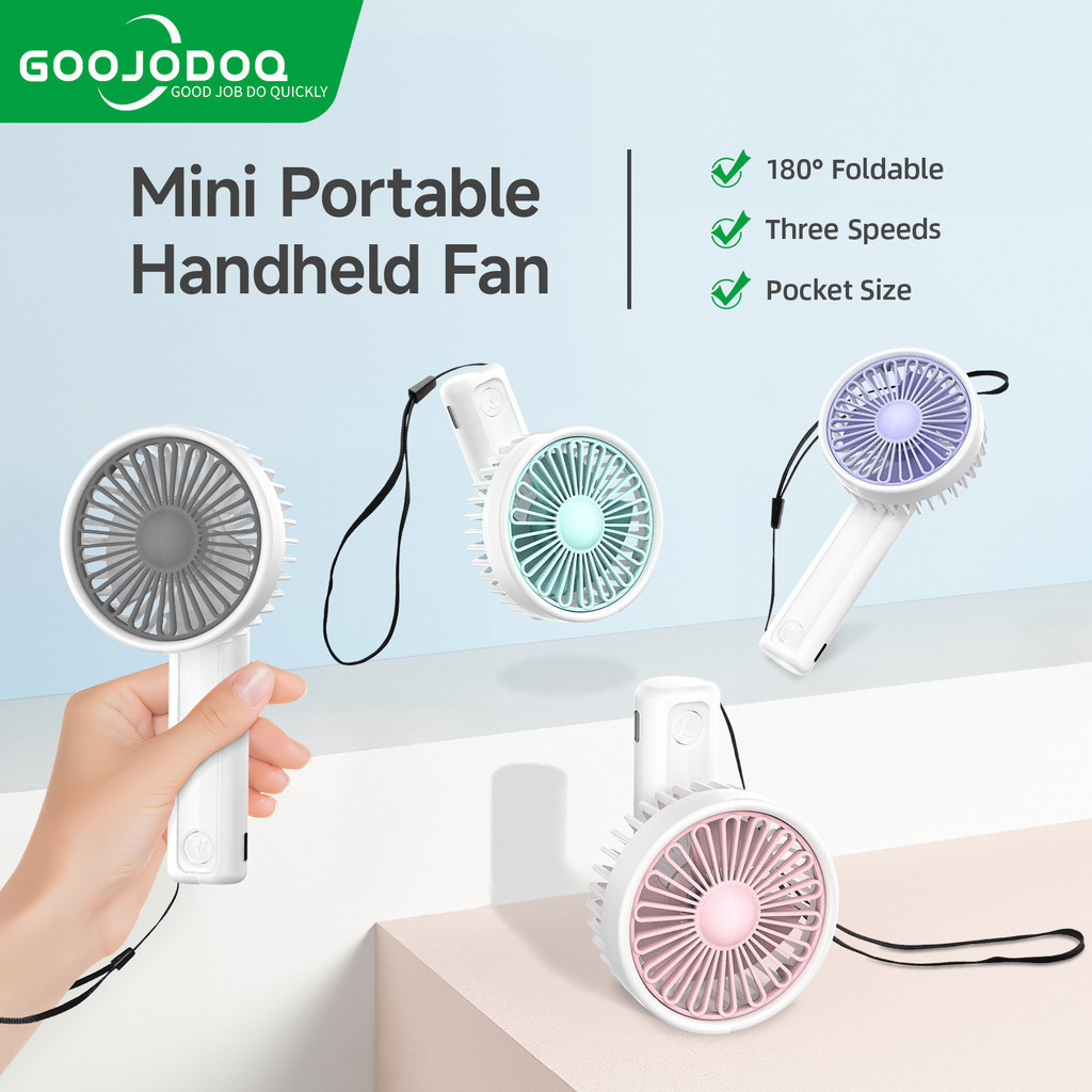 Quạt mini Goojodoq 3 tốc độ có thể gập lại quạt cầm tay nhỏ cầm tay đi ...