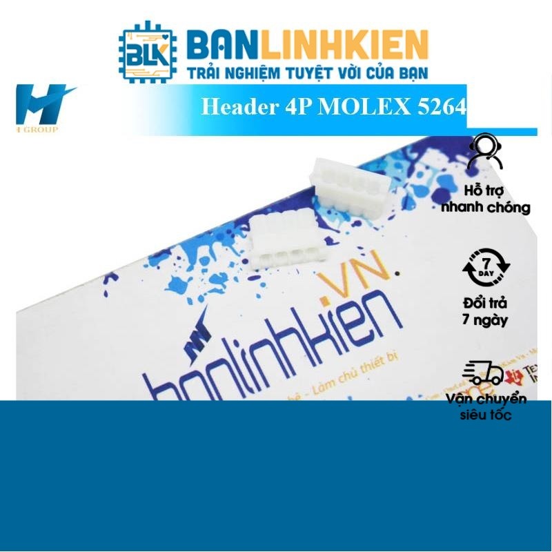 Header MOLEX 5264 2P 3P 4P Cái Đực thẳng (Combo 5 chiếc) | Shopee Việt Nam
