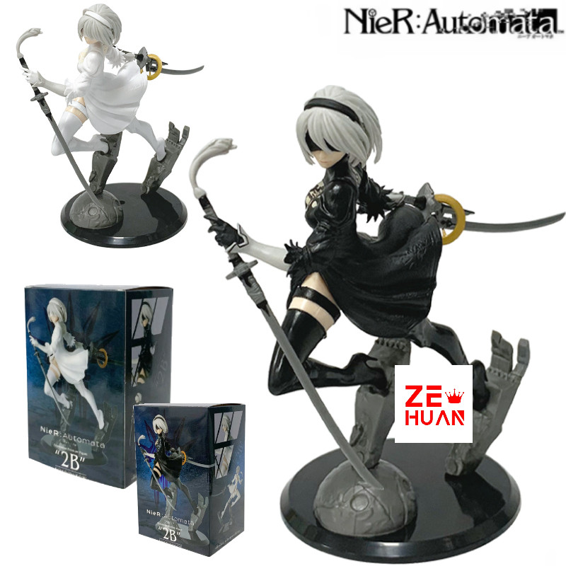 18cm NieR Automata trò chơi YoRHa 2B Mô Hình Nhân Vật Hành Động Đồ Chơi ...