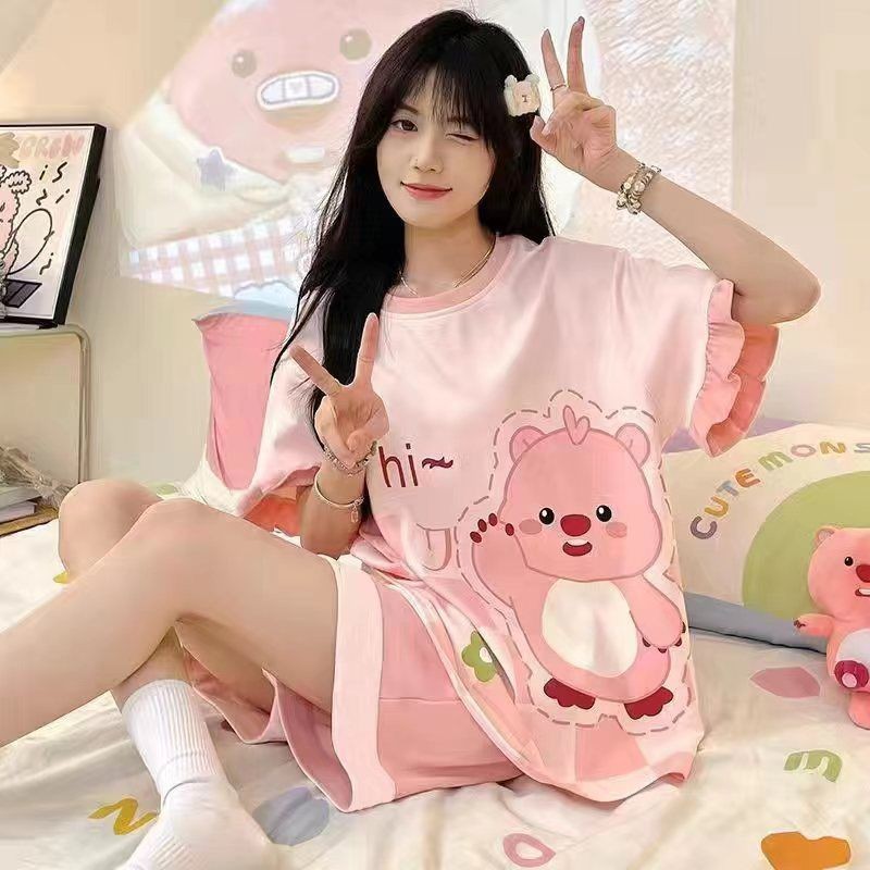 🌈CUTE🌈Bộ Đồ Ngủ Nữ Bộ Đồ Ngủ Họa Tiết Hoạt Hình Dễ Thương Chất Lượng ...