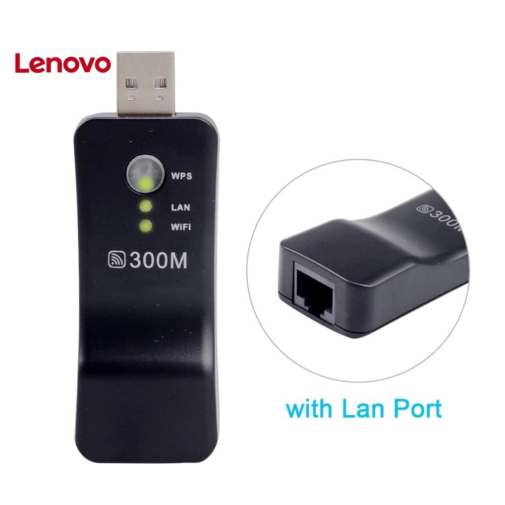 Lenovo Portable Universal 300Mbps USB WiFi Wireless Smart TV Network ...