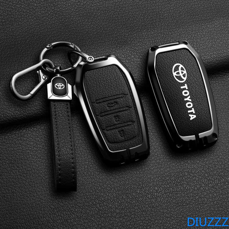 Hợp Kim Kẽm Da Chìa Khóa Xe Ô Tô Bao Da Túi Bảo Vệ Vỏ Cho Xe Toyota CHR ...