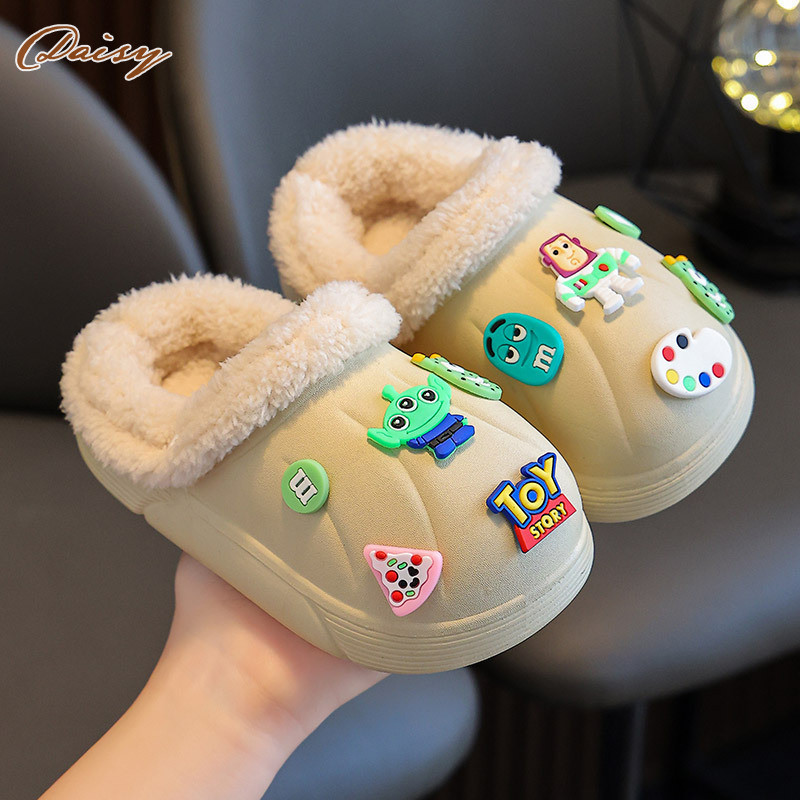 Dép Daisy Cho Trẻ Em Bé Trai Và Bé Gái Dày Mùa Đông Ấm Áp Dễ Thương Đế ...