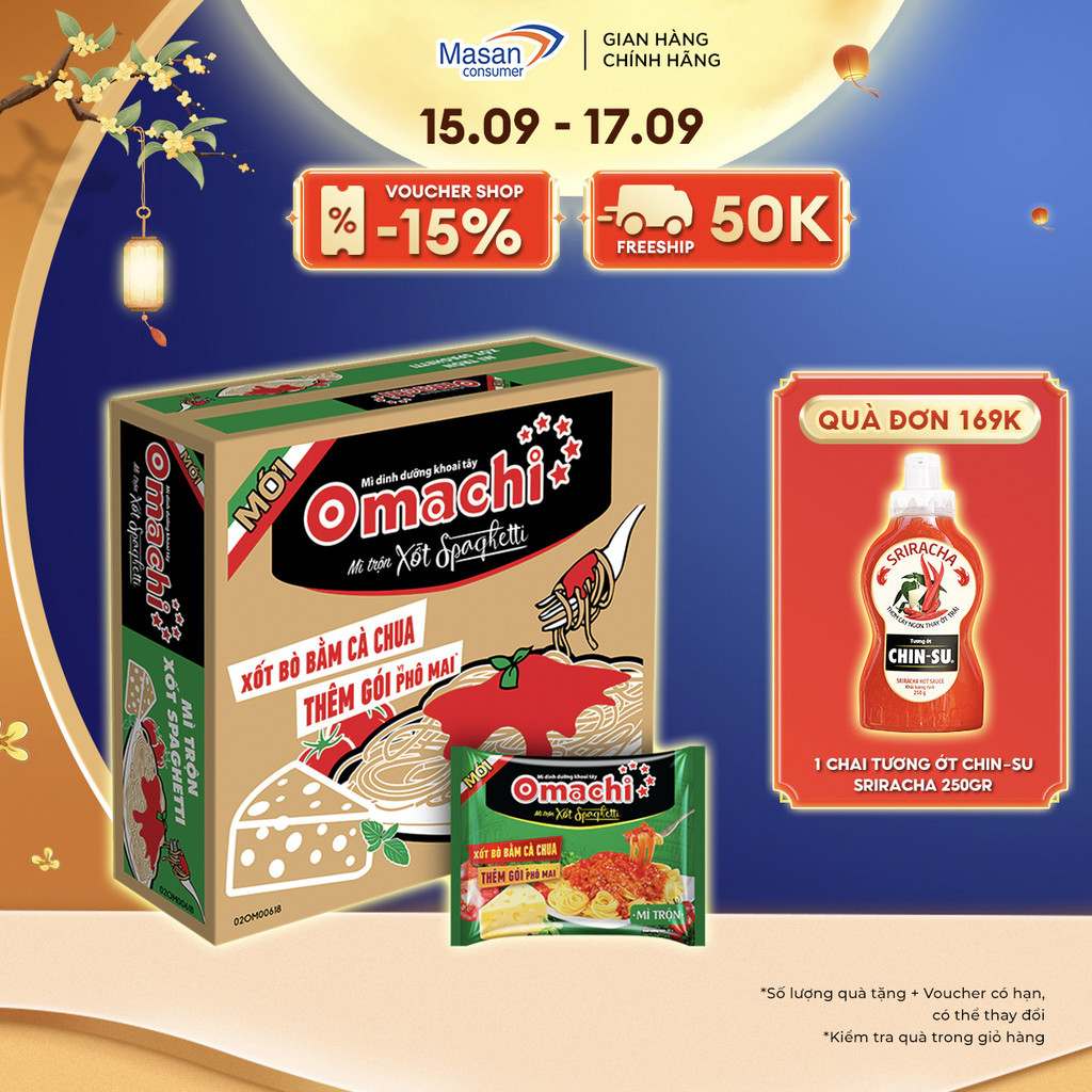 Mì Omachi Mì Trộn Xốt Spaghetti Gói -Thùng 30 Gói x 90g | Shopee Việt Nam