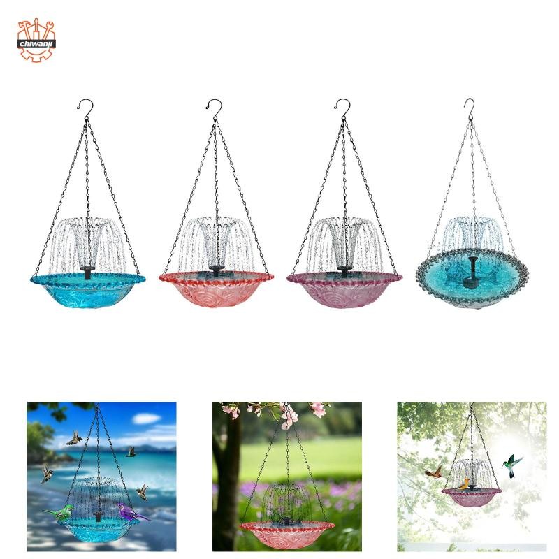 Bát chim năng lượng mặt trời cho sân vườn ngoài trời | Shopee Việt Nam