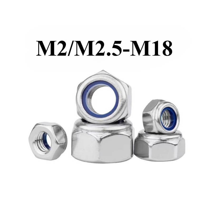(((LXY) Đai Ốc Tán Keo Chống /Trượt Inox 304 ecu inox /đầu nhựa chống xoay M2 / M2.5-M18 (YL-VN ...