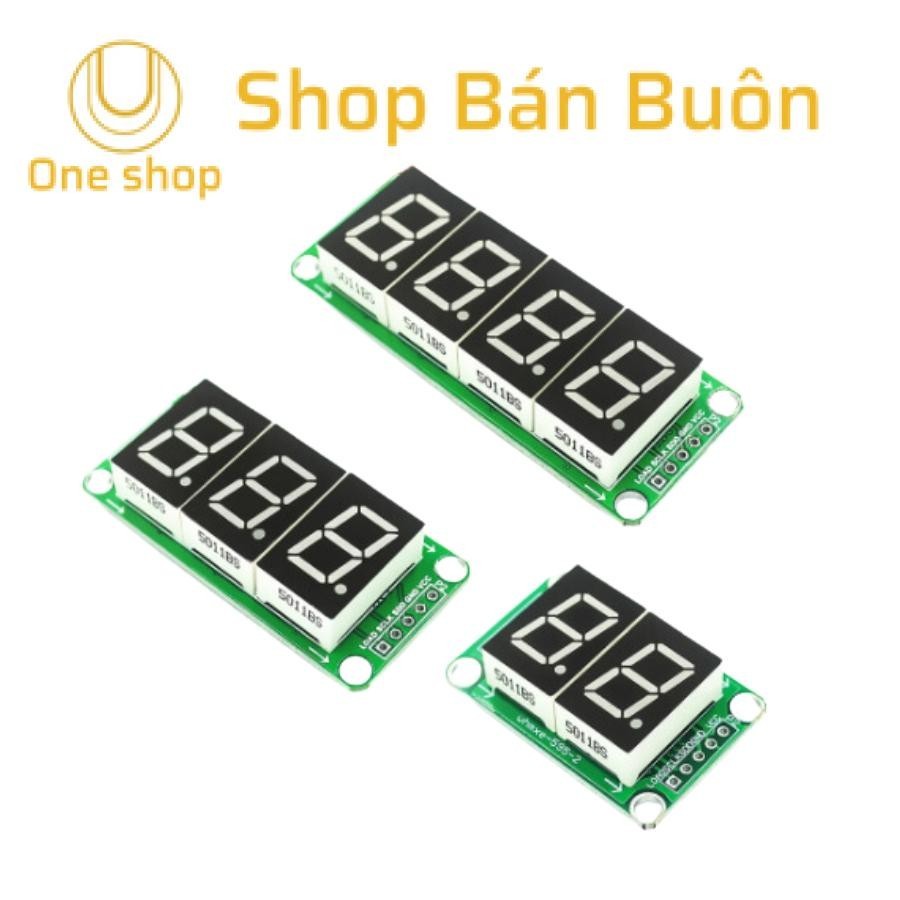 Mạch hiển thị LED 7 thanh 0.56 inch 74HC595 Anot chung, LED 7 đoạn 2 số ...