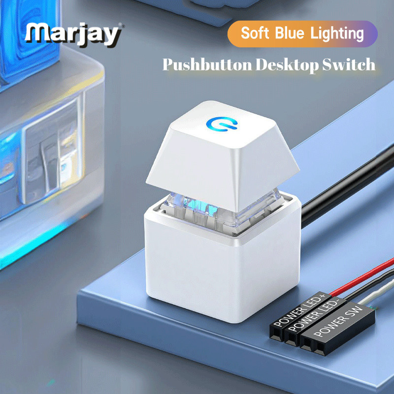 Marjay Máy tính để bàn switсh bật / tắt nguồn đặt lại đĩa cứng đẩy tròn ...