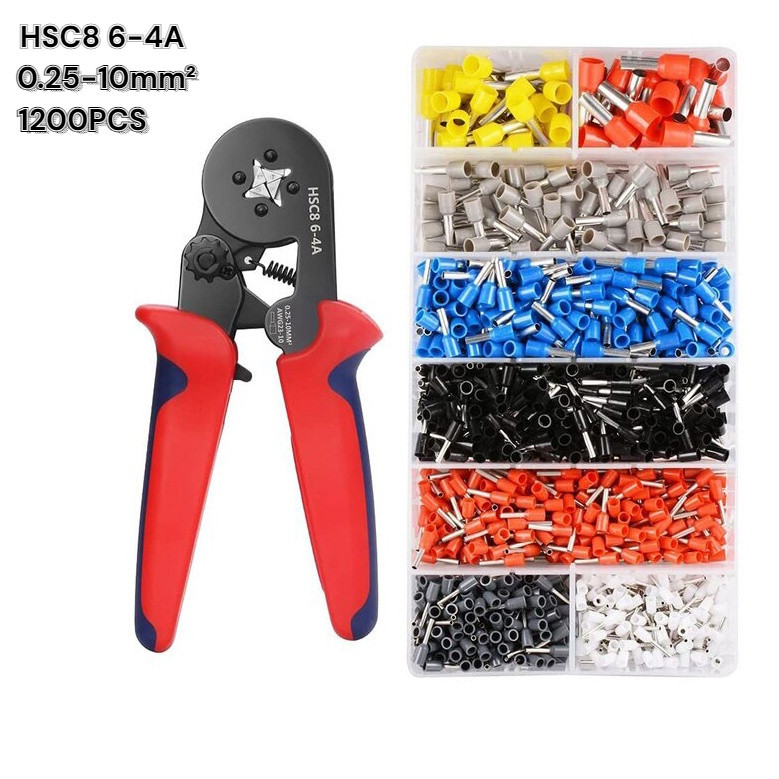 Kìm bấm cos vuông HSC8 6-4A cos ống tròn cos pin Kìm bấm cos tủ điện đa ...