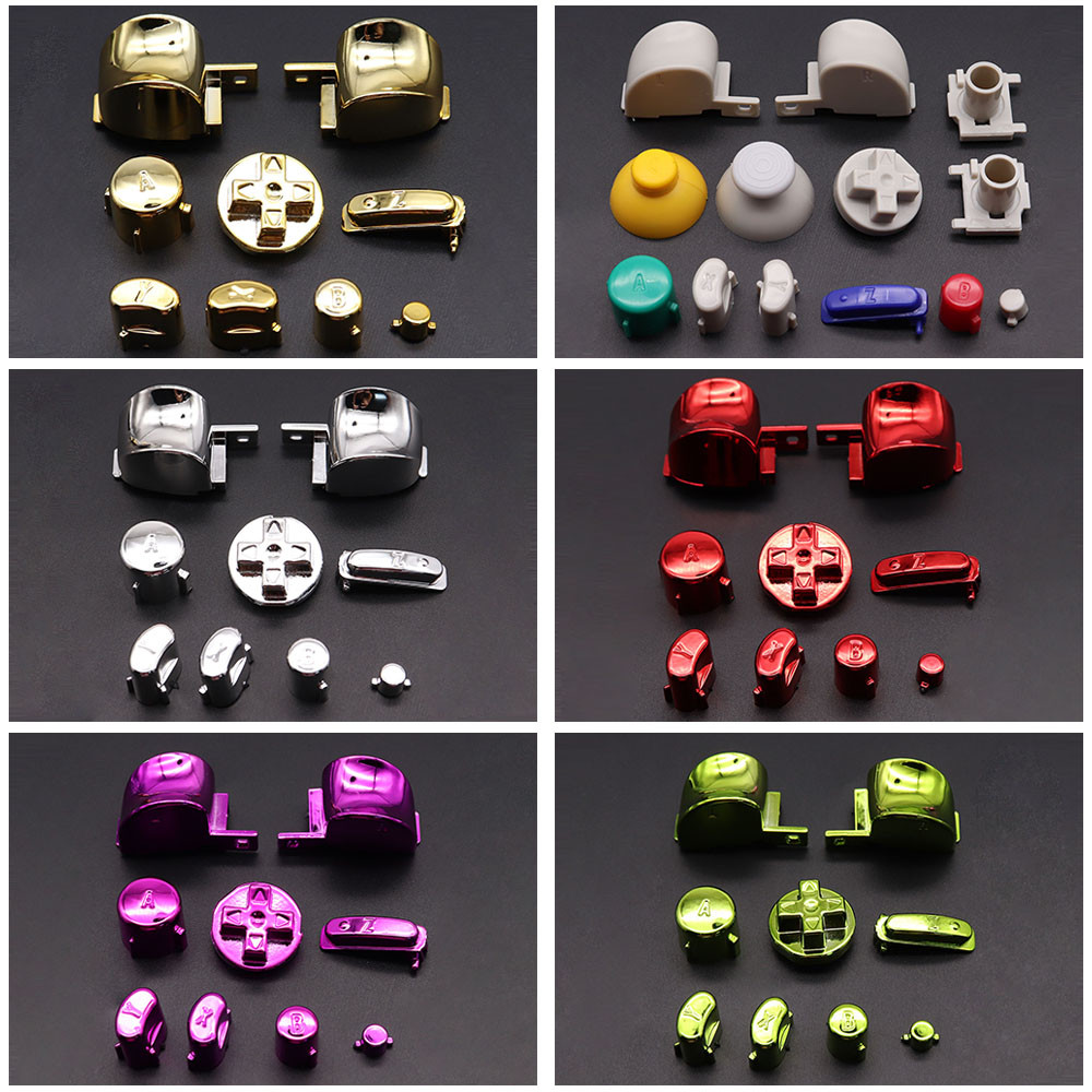 Trọn Bộ Nút Chrome Cho Nintendo Gamecube NGC Bộ Điều Khiển ABXY Z D-Pad ...