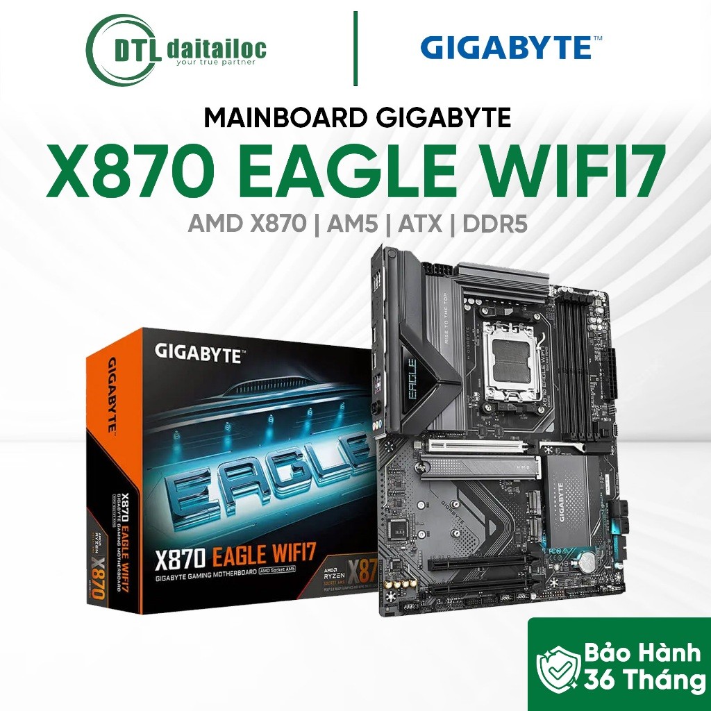 MAINBOARD Bo Mạch Chủ GIGABYTE X870 EAGLE WIFI7 AMD X870 AM5 ATX DDR5 ...