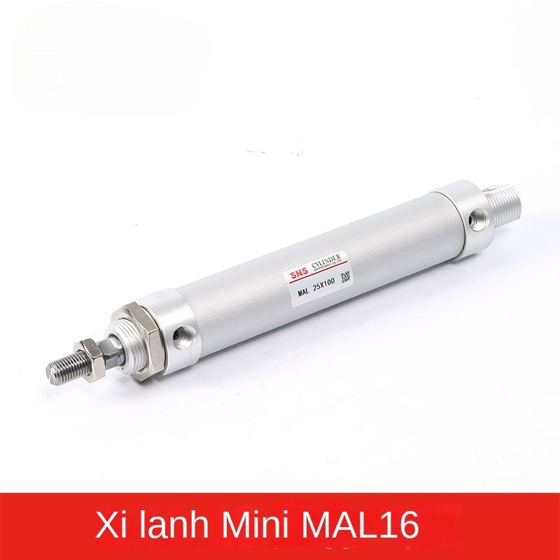Xi lanh Mini hợp kim nhôm MAL khí nén MAL16 * 25 / 50 / 75 / 100 / 125 ...