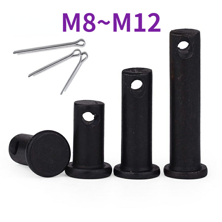 [Hnk] M8 / m10 / m12 có trục chốt lỗ Đầu phẳng hình trụ có chốt lỗ Pin định vị chốt móng tay ...