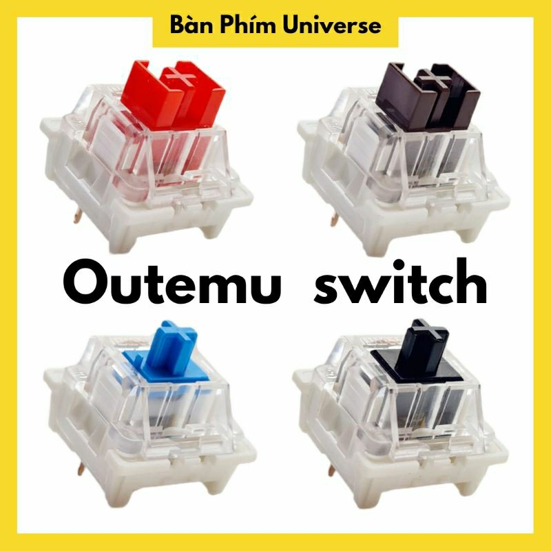 Outemu switch 3 pins cho bàn phím cơ hotswap - blue switch - red switch ...